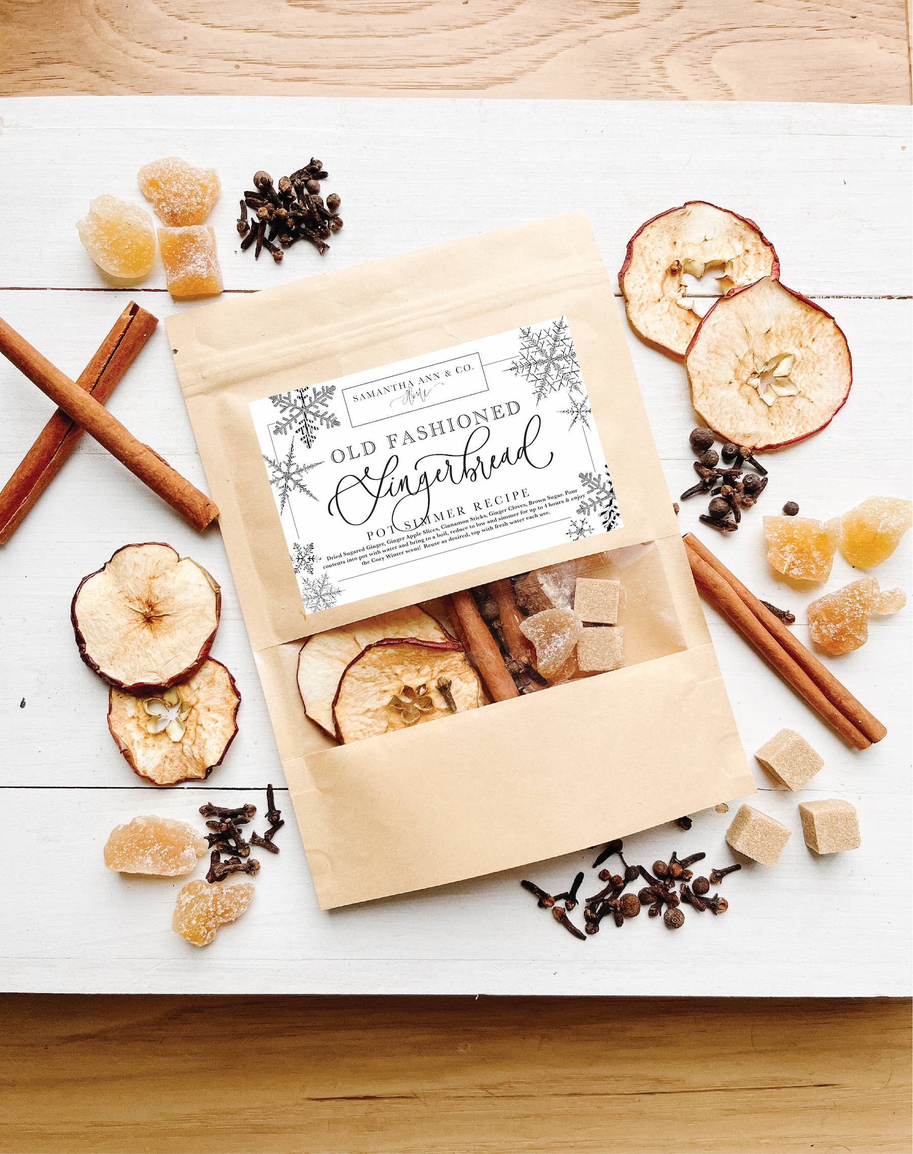 Gingerbread Pot Simmer Pack, Stovetop Potpourri – Hydrangea Home